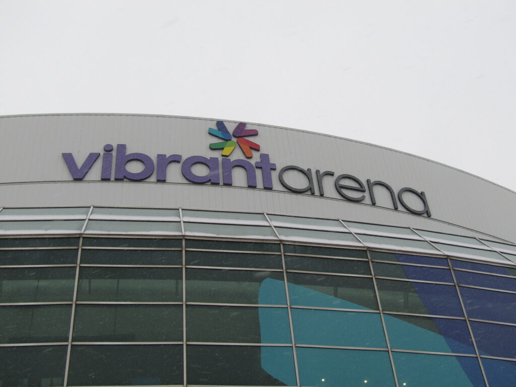 Vibrant Arena gets new sign, logo