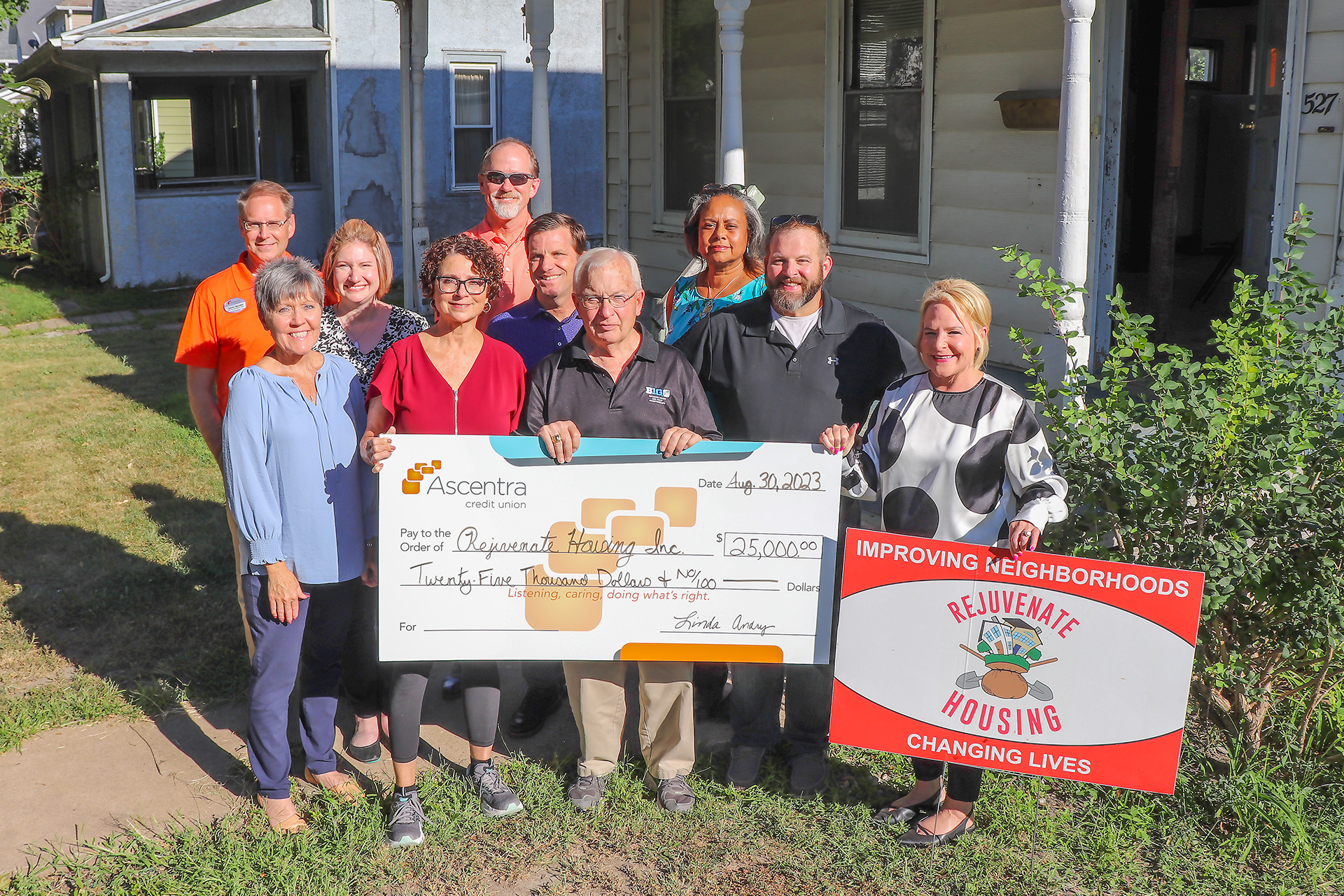 Ascentra donates $25K for Rejuvenate home rehab
