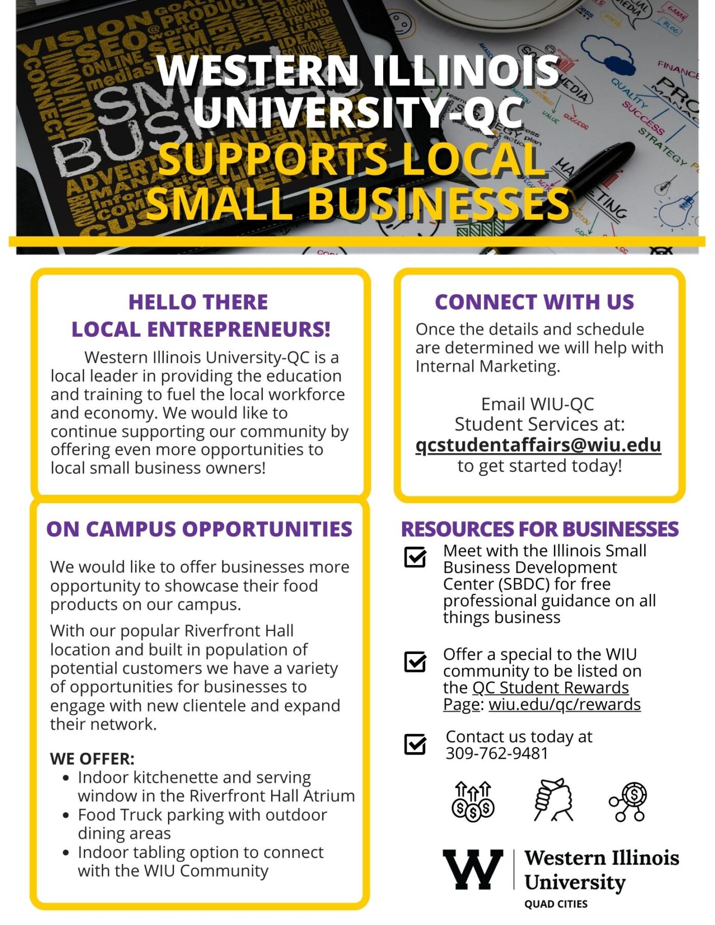 WIU recruits small businesses for more on-campus food options