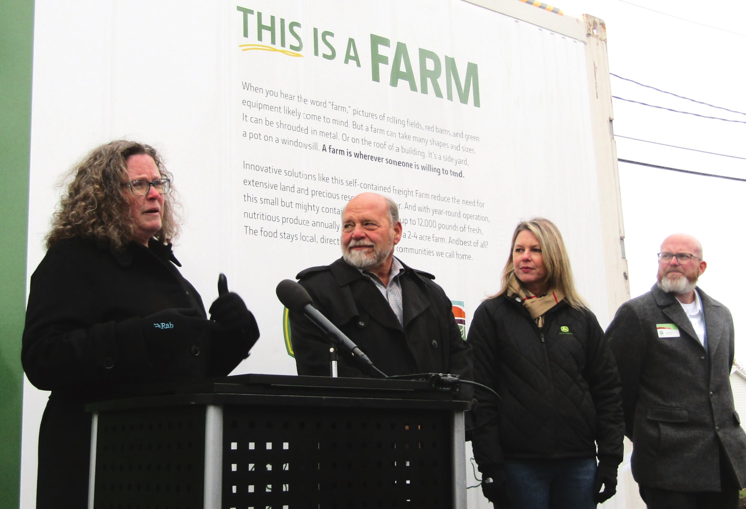 ‘Future of urban farming’ – New QC freight farm will grow crops