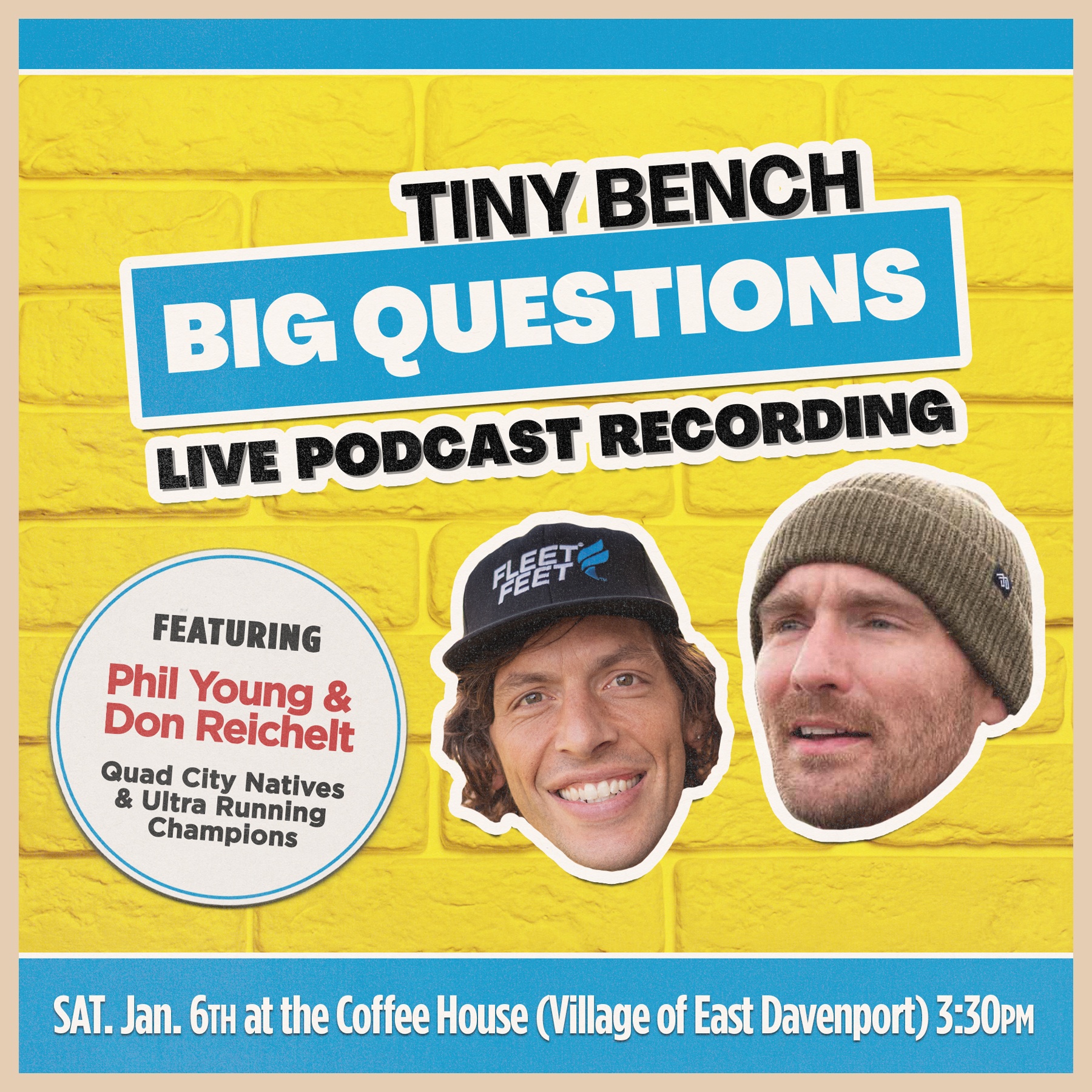 Tiny Bench, Big Questions ultra-running podcast Saturday