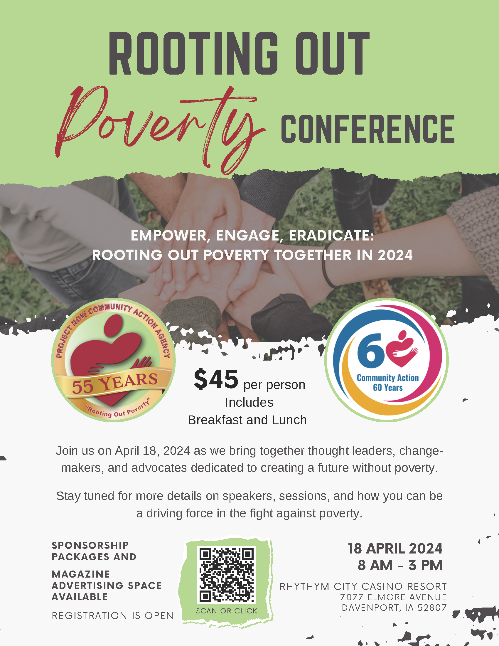 Signup now for April 18 Rooting Out Poverty Conference