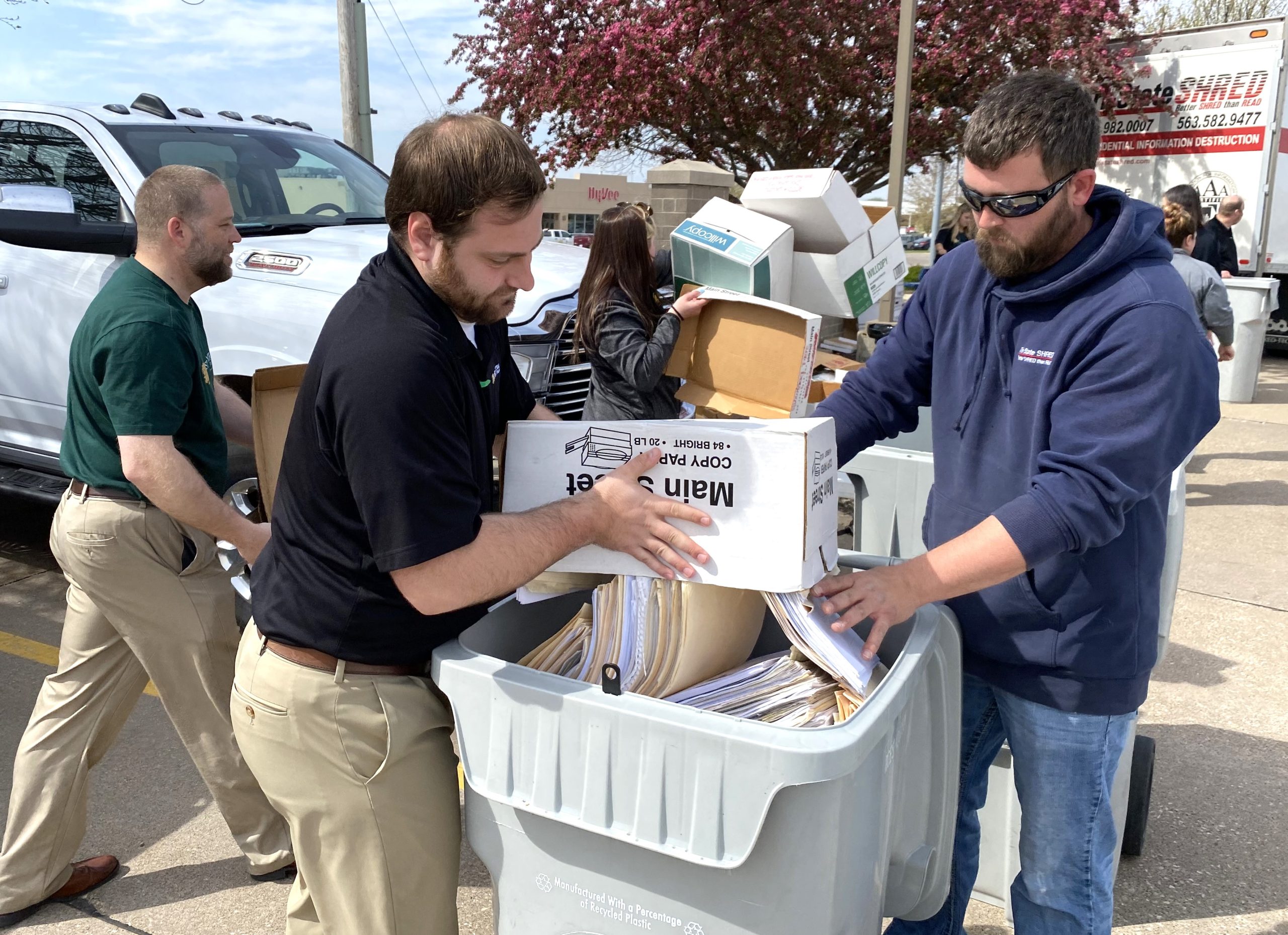 Shred old documents at First Central State Bank events