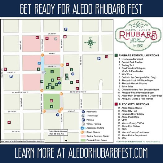 Celebrate all things rhubarb in Aledo this weekend
