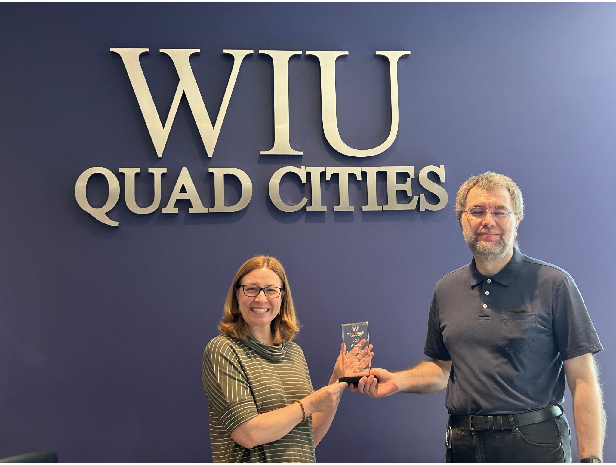 Wilson, Rosner receive WIU-QC Core Value Awards