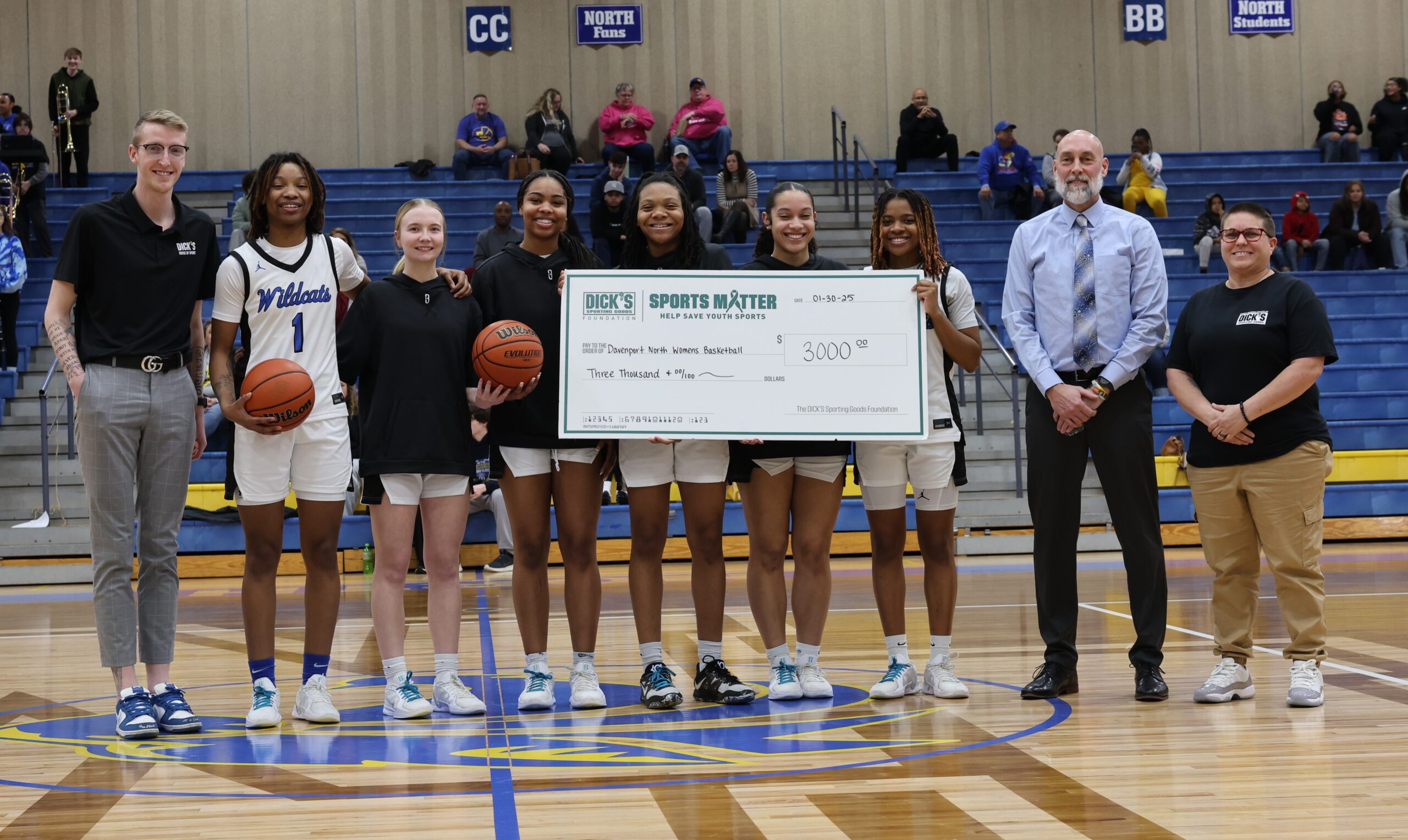 Davenport North women’s team gets $3,000 Sports Matter Grant