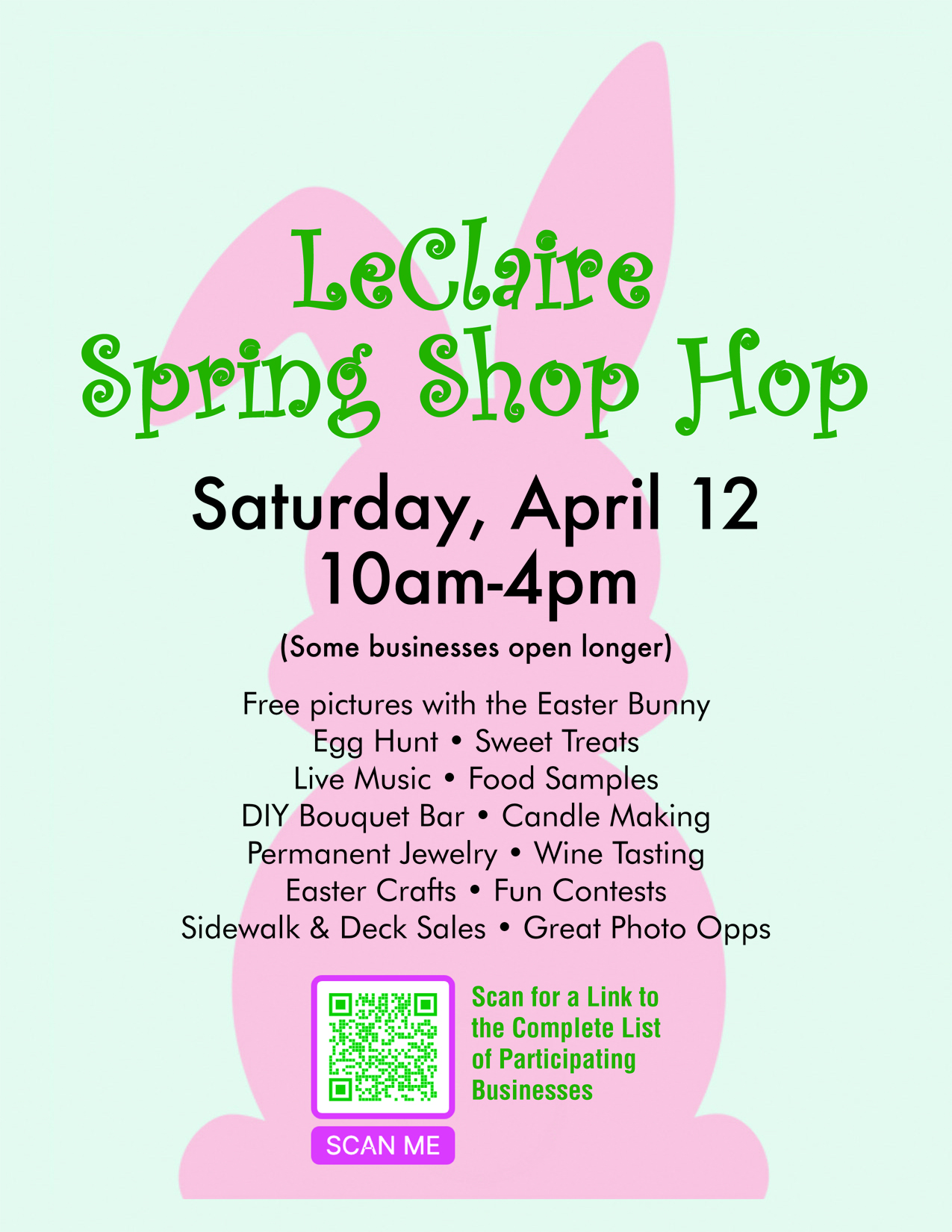 LeClaire Spring Shop Hop bounces in Saturday