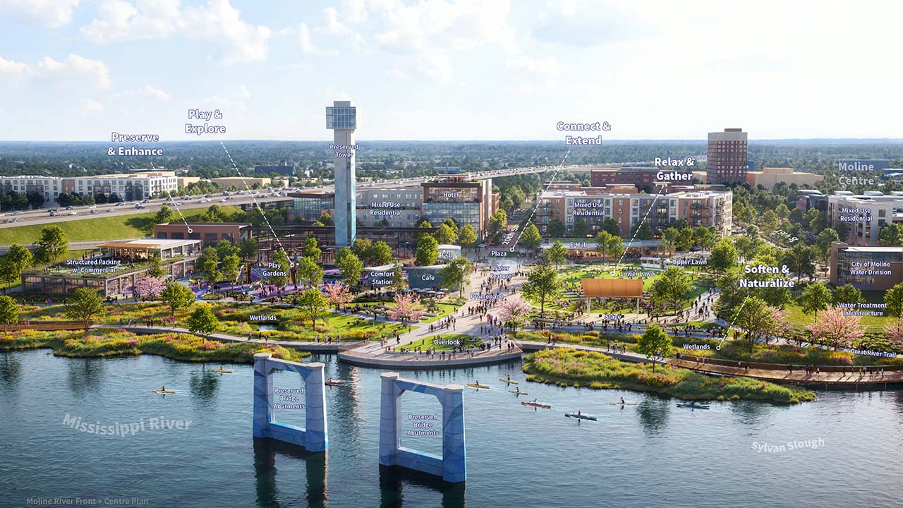 Urban designer unveils ‘world-class’ Moline riverfront plan