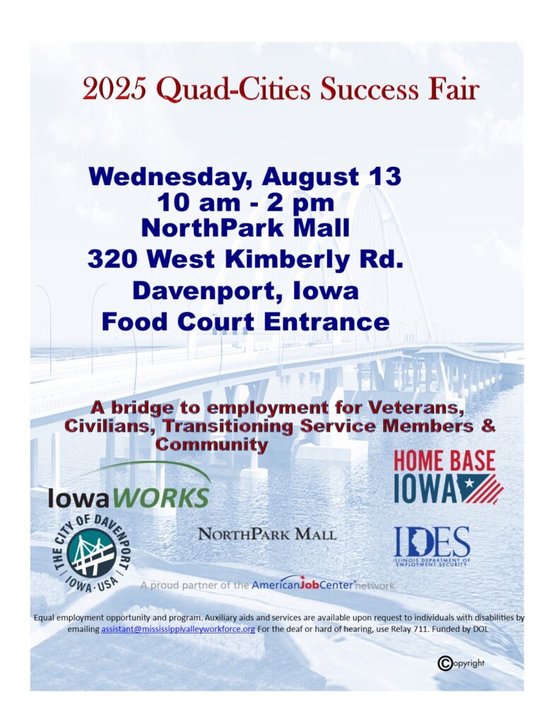 QC Success Fair to assist veterans in job search