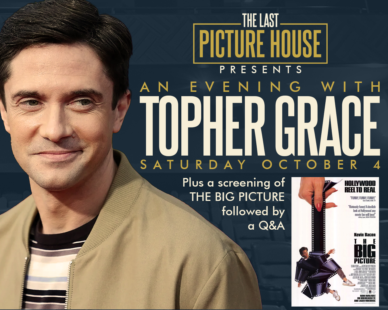Topher Grace to attend "The Big Picture" screening at Last Picture House