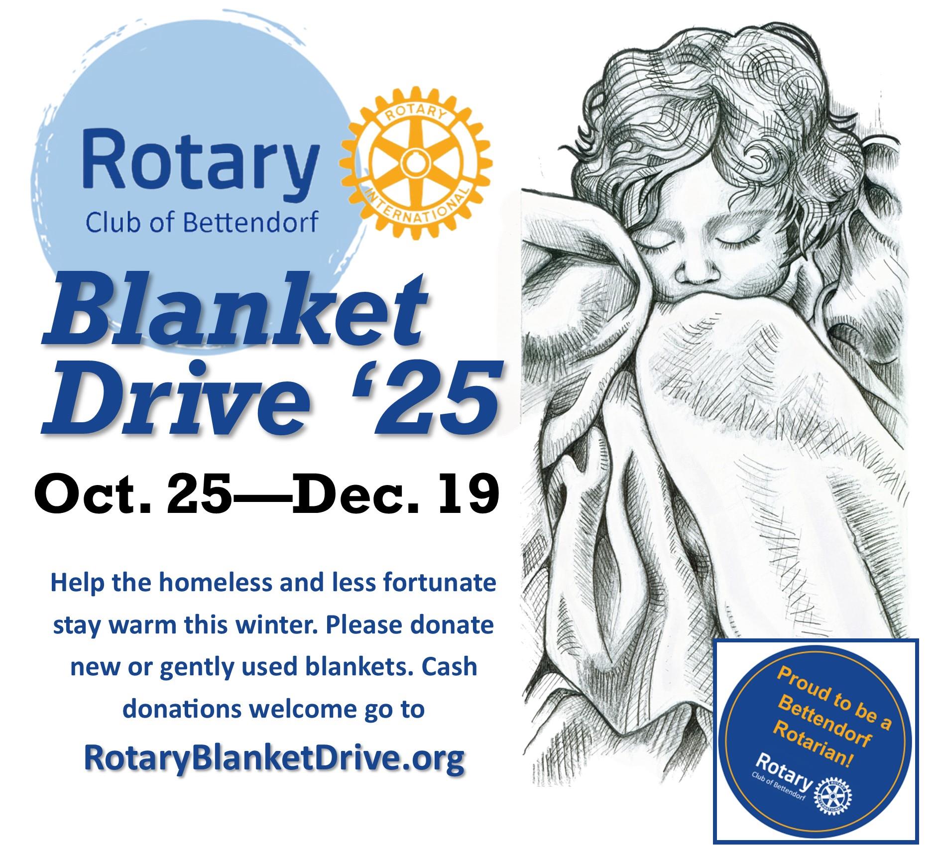 Bettendorf Rotary’s Blanket Drive begins Friday