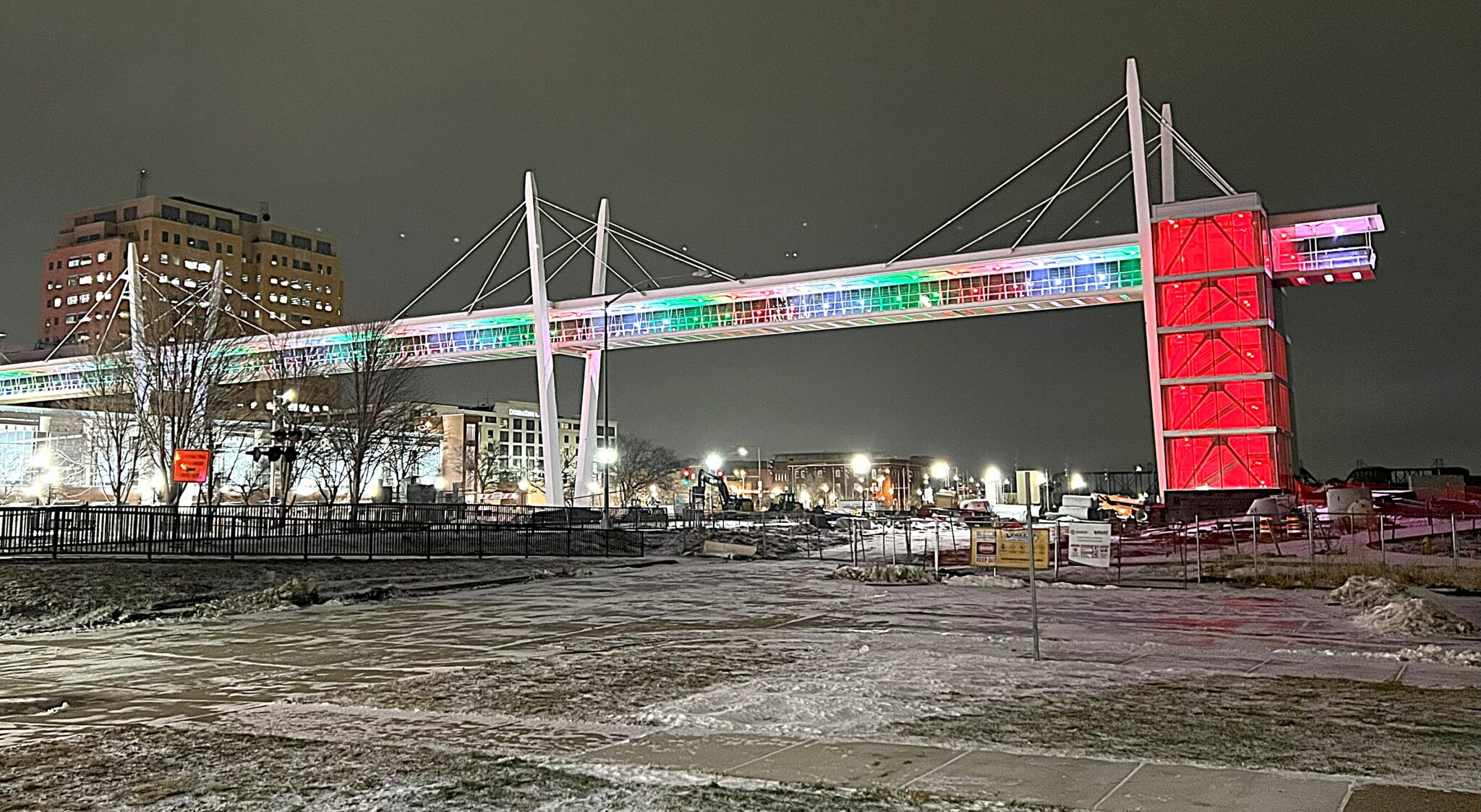 Skybridge features new lights, more intense colors